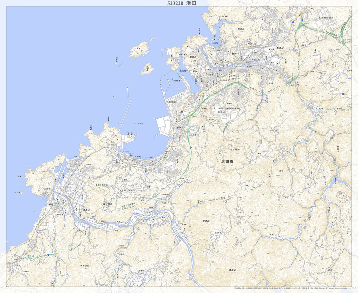 523220 浜田 （はまだ Hamada）, 地形図 Map by Pacific Spatial Solutions, Inc ...