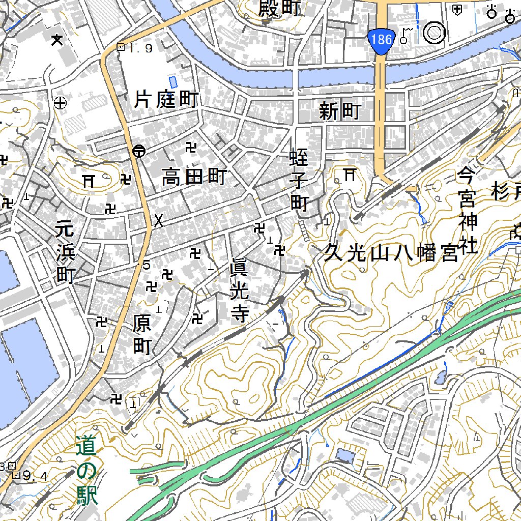 523220 浜田 （はまだ Hamada）, 地形図 Map by Pacific Spatial Solutions, Inc ...