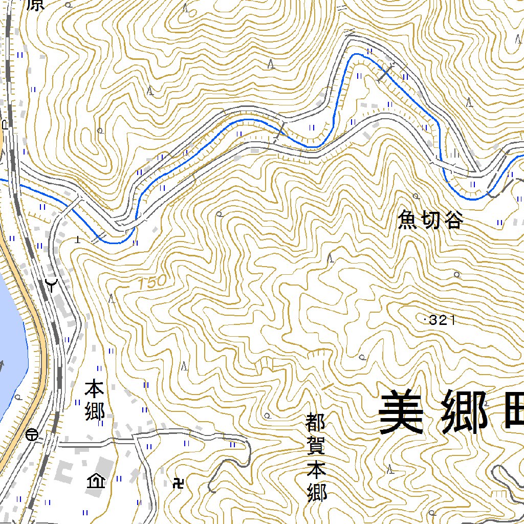 523235 赤名 （あかな Akana）, 地形図 Map by Pacific Spatial Solutions, Inc ...
