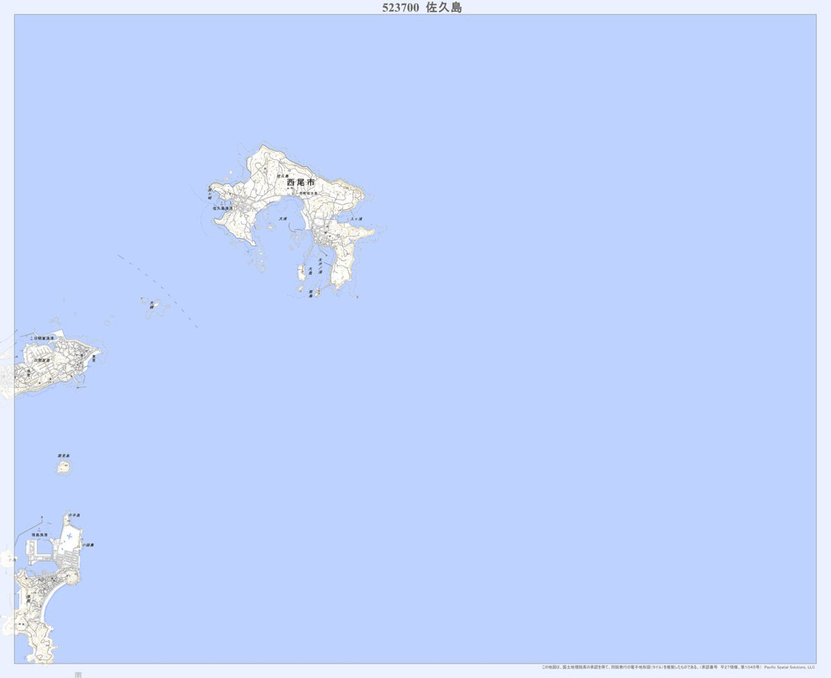 523700 佐久島 （さくじま Sakujima）, 地形図 Map by Pacific Spatial Solutions, Inc ...