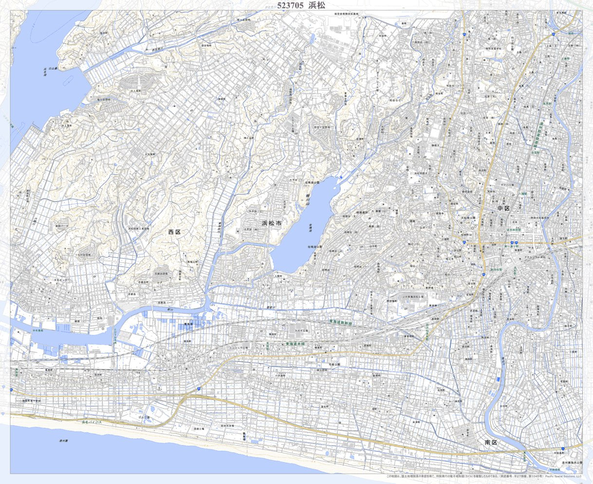 523705 浜松 （はままつ Hamamatsu）, 地形図 Map by Pacific Spatial Solutions, Inc ...