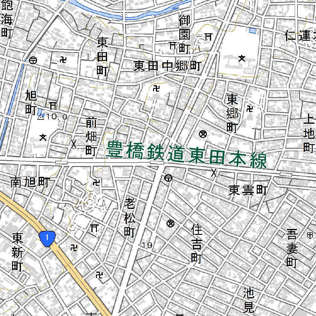 523713 豊橋 （とよはし Toyohashi）, 地形図 Map by Pacific Spatial Solutions, Inc ...
