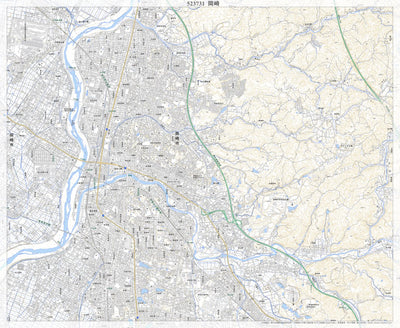 523731 岡崎 （おかざき Okazaki）, 地形図 Map by Pacific Spatial Solutions, Inc ...