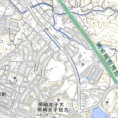523731 岡崎 （おかざき Okazaki）, 地形図 Map by Pacific Spatial Solutions, Inc ...