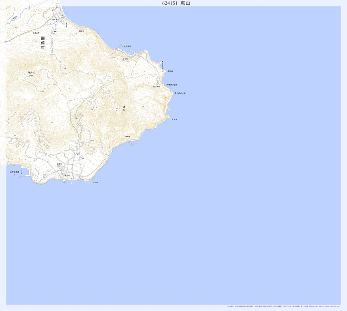624151 恵山 （えさん Esan）, 地形図 Map by Pacific Spatial Solutions, Inc ...