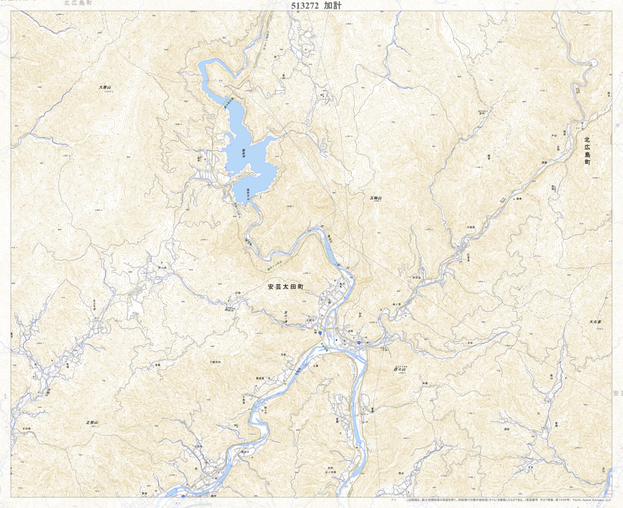 513272 加計 （かけ Kake）, 地形図 Map by Pacific Spatial Solutions, Inc. | Avenza Maps