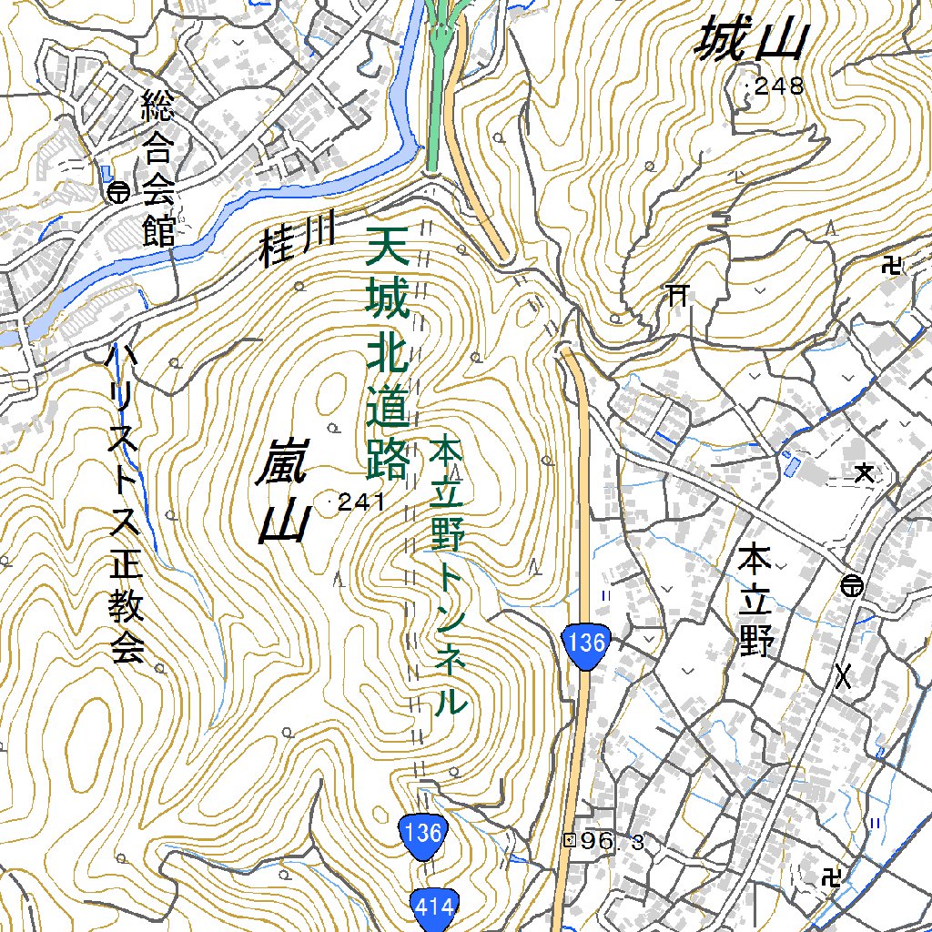 523837 修善寺 （しゅぜんじ Shuzenji）, 地形図 Map by Pacific Spatial Solutions, Inc ...