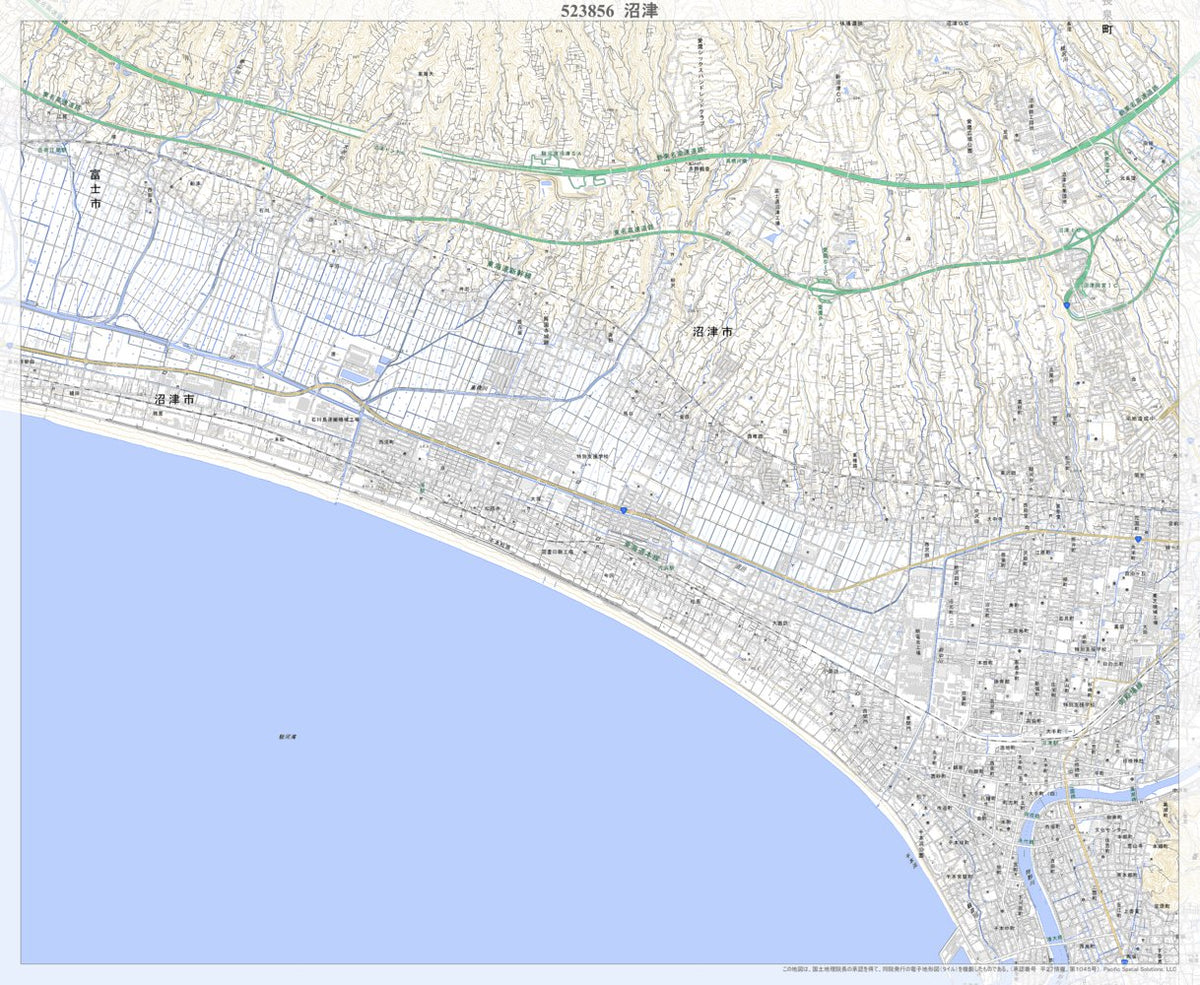523856 沼津 （ぬまづ Numazu）, 地形図 Map by Pacific Spatial Solutions, Inc ...