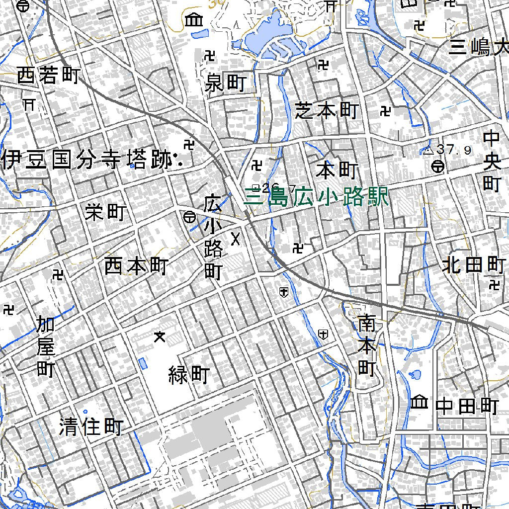523857 三島 （みしま Mishima）, 地形図 Map by Pacific Spatial Solutions, Inc ...