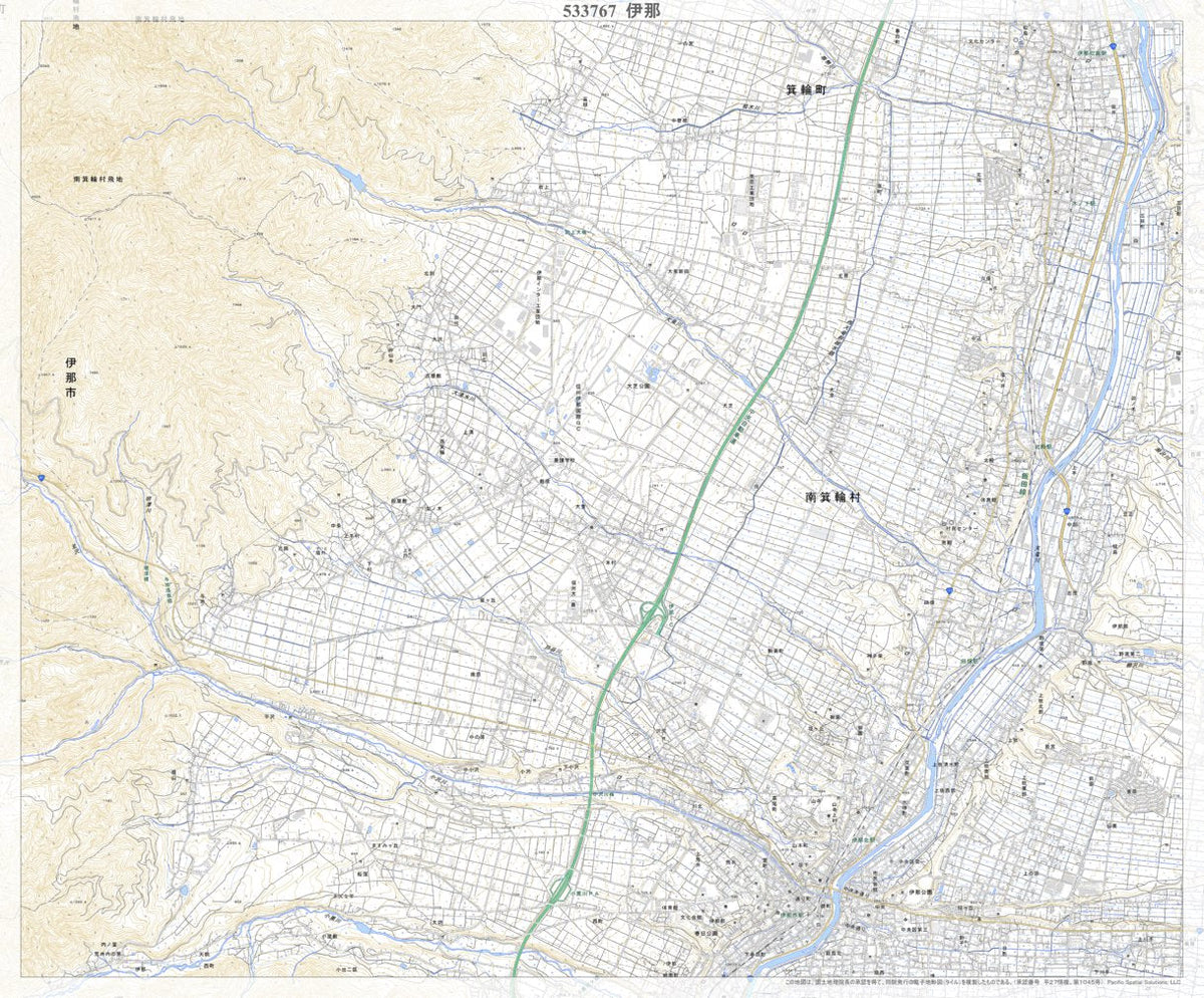 533767 伊那 （いな Ina）, 地形図 Map by Pacific Spatial Solutions, Inc. | Avenza ...