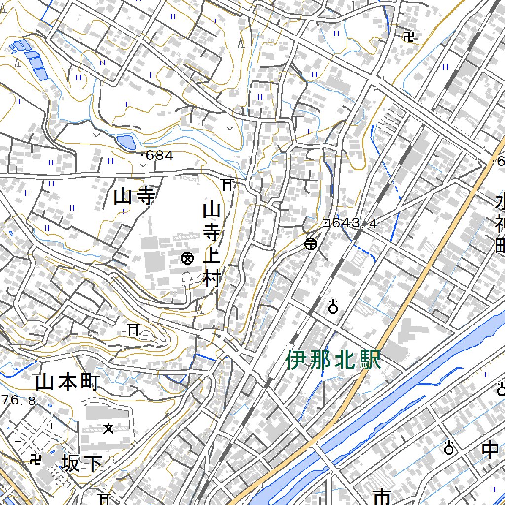 533767 伊那 （いな Ina）, 地形図 Map by Pacific Spatial Solutions, Inc. | Avenza ...