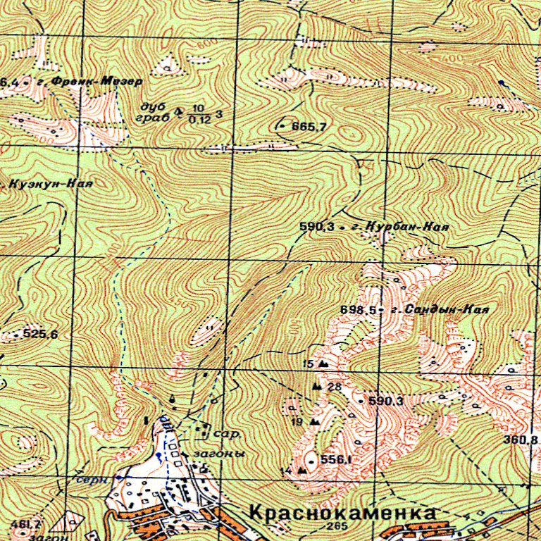 Soviet Genshtab: l36-119-1--(1975) Map by Avenza Systems Inc. | Avenza Maps