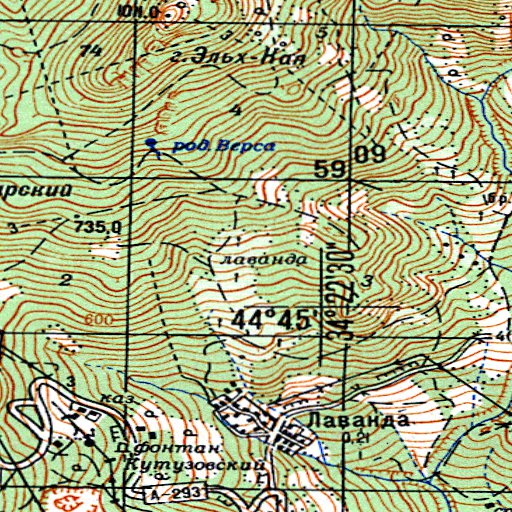 Soviet Genshtab: l36-117-4--(1986) Map by Avenza Systems Inc. | Avenza Maps