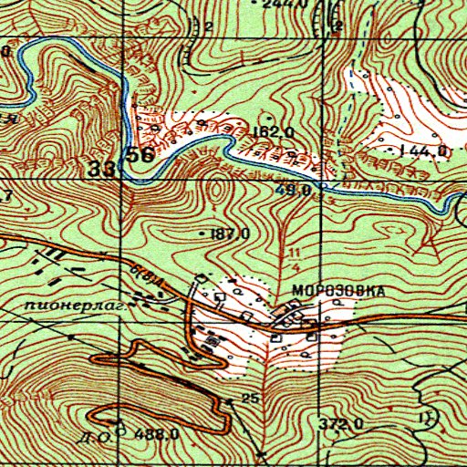 Soviet Genshtab: l36-128-1--(1986) Map by Avenza Systems Inc. | Avenza Maps