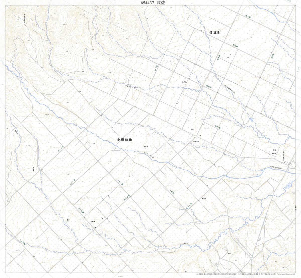 654437 武佐 （むさ Musa）, 地形図 Map by Pacific Spatial Solutions, Inc ...