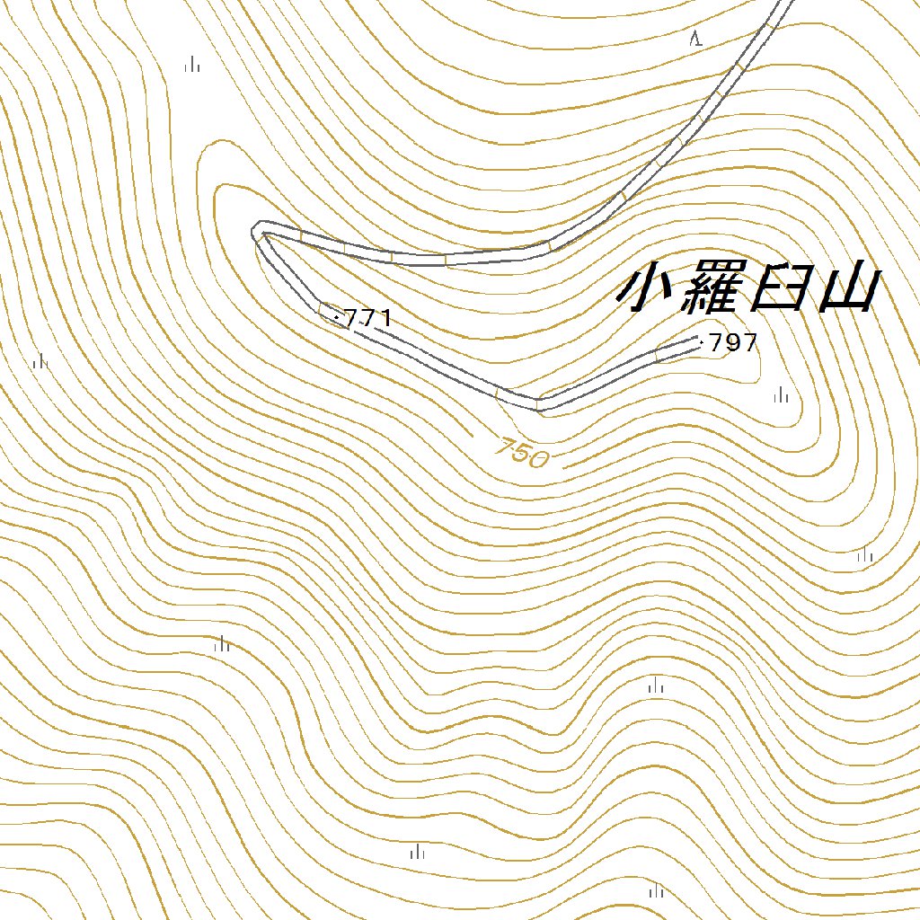 654575 国後島（くなしりとう Kunashiritou）, 地形図 Map by Pacific Spatial Solutions ...