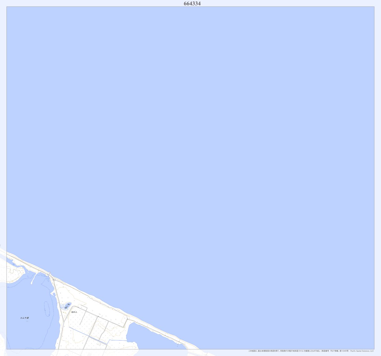 664334 紋別 （もんべつ Mombetsu）, 地形図 Map by Pacific Spatial Solutions, Inc ...