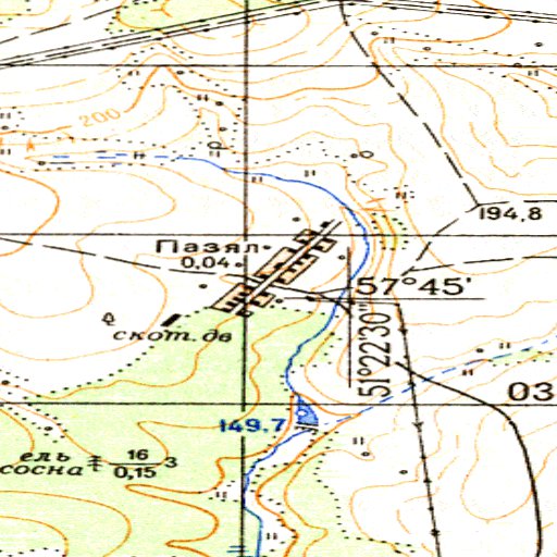 Soviet Genshtab: o39-079-4 Map by Avenza Systems Inc. | Avenza Maps