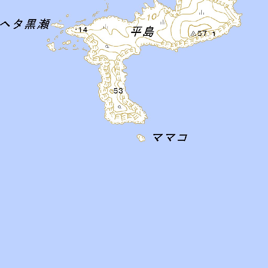 492857 福江 （ふくえ Fukue）, 地形図 Map by Pacific Spatial Solutions, Inc ...