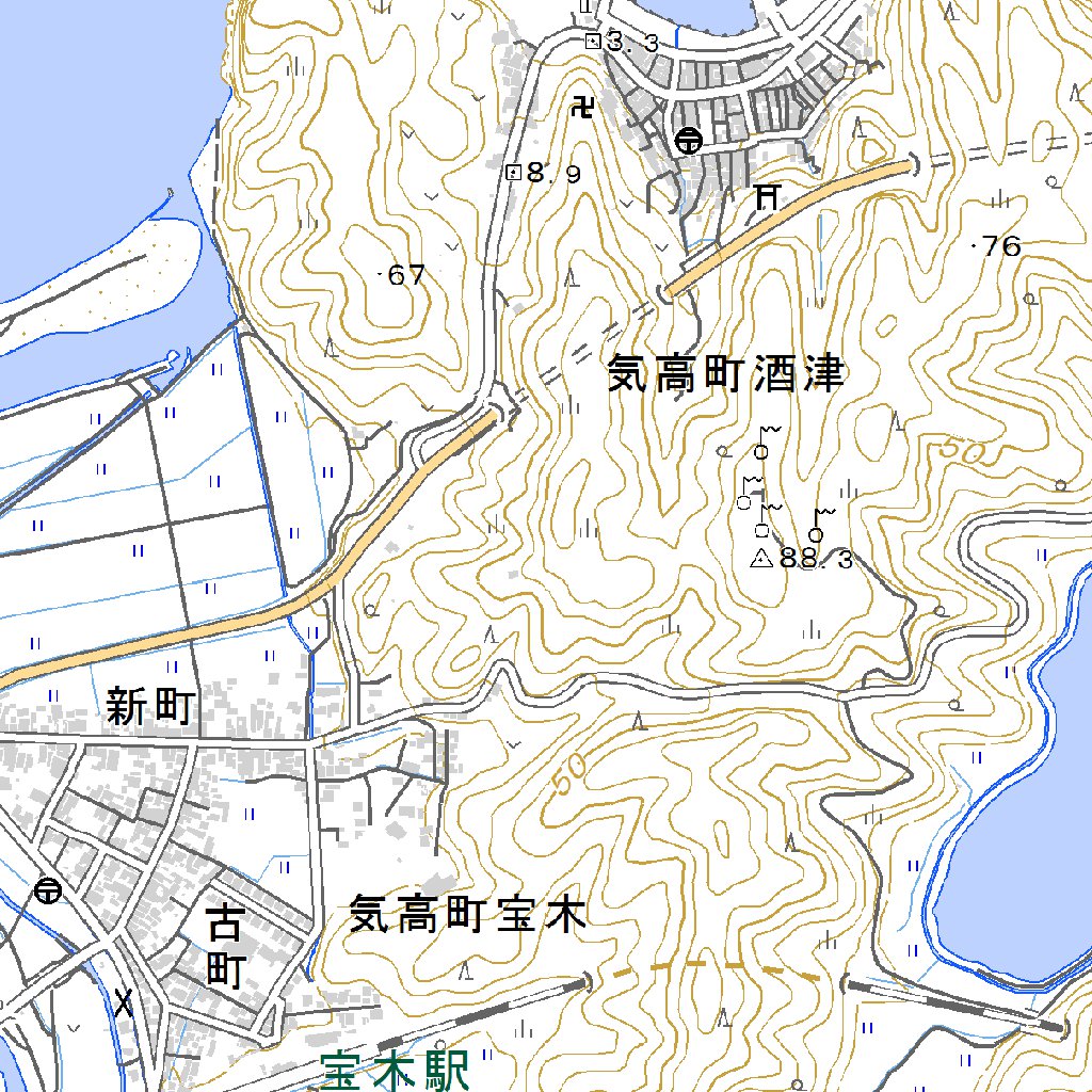 533420 浜村 （はまむら Hamamura）, 地形図 Map by Pacific Spatial Solutions, Inc ...