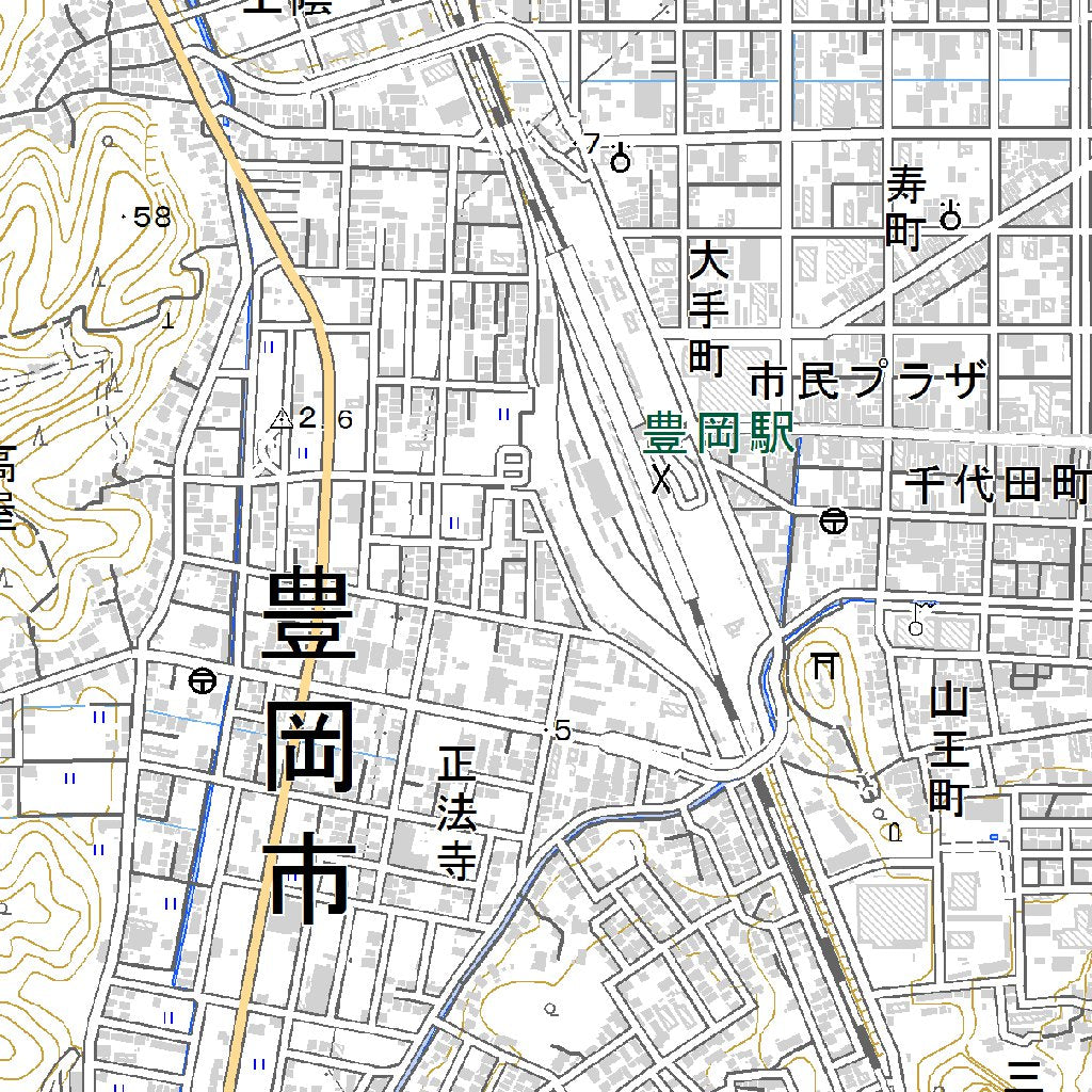 533426 豊岡 （とよおか Toyoka）, 地形図 Map by Pacific Spatial Solutions, Inc ...