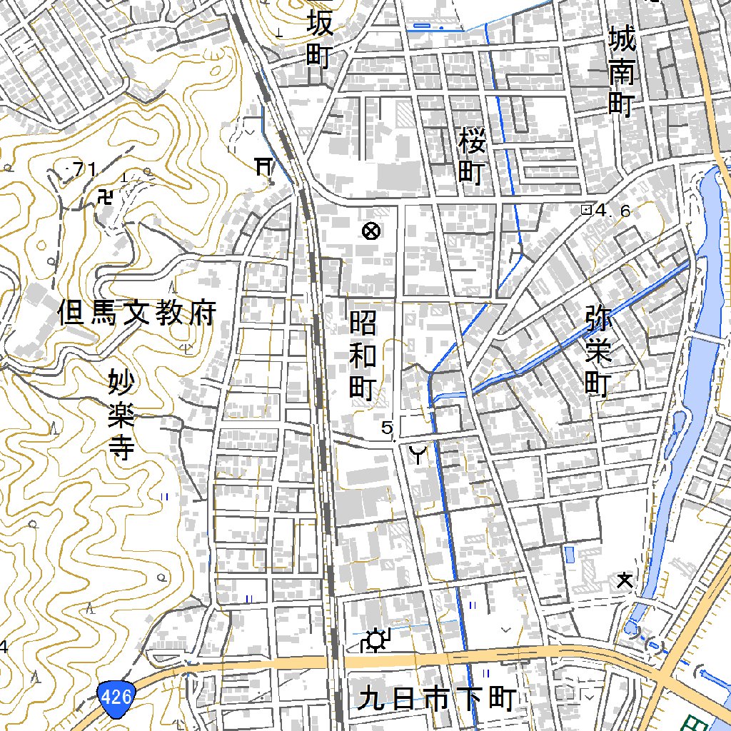 533426 豊岡 （とよおか Toyoka）, 地形図 Map by Pacific Spatial Solutions, Inc ...