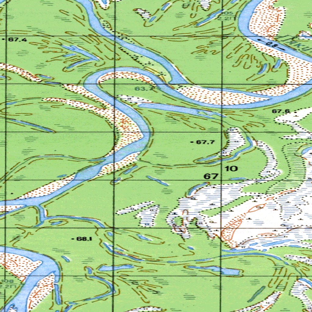 Soviet Genshtab: p43-007-3_4 Map by Avenza Systems Inc. | Avenza Maps