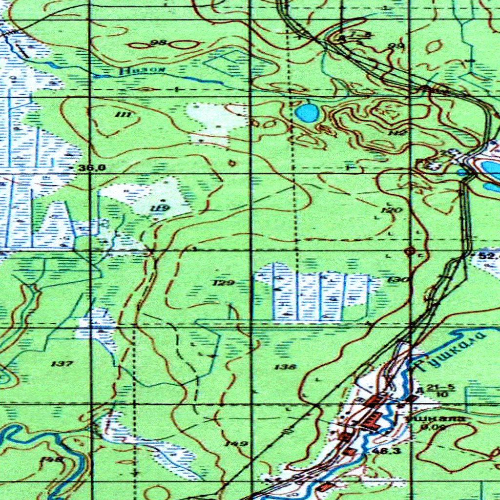 Soviet Genshtab: p36-102-1_2 Map by Avenza Systems Inc. | Avenza Maps