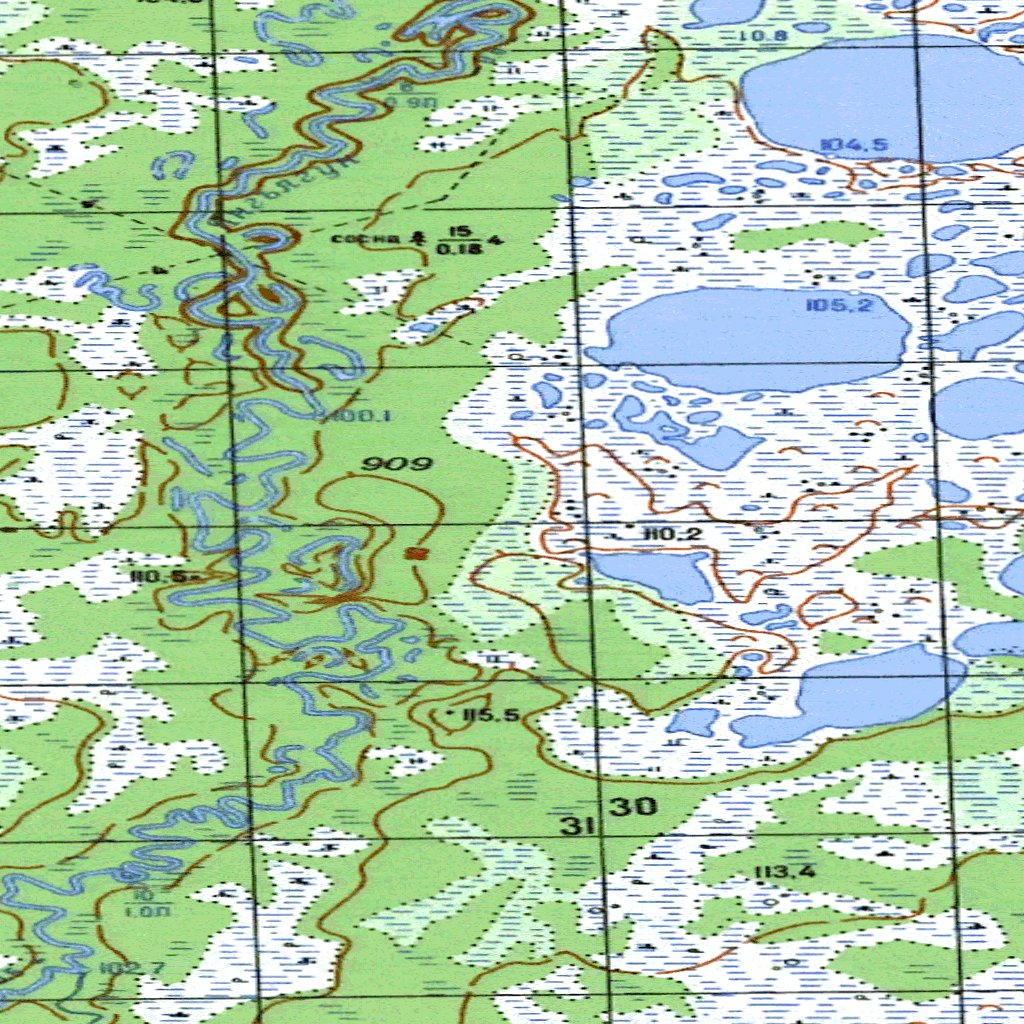 Soviet Genshtab: p43-016-3_4 Map by Avenza Systems Inc. | Avenza Maps
