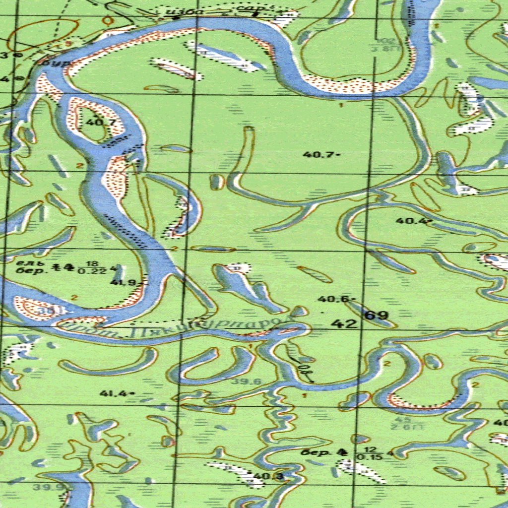 Soviet Genshtab: q43-129-3_4 Map by Avenza Systems Inc. | Avenza Maps