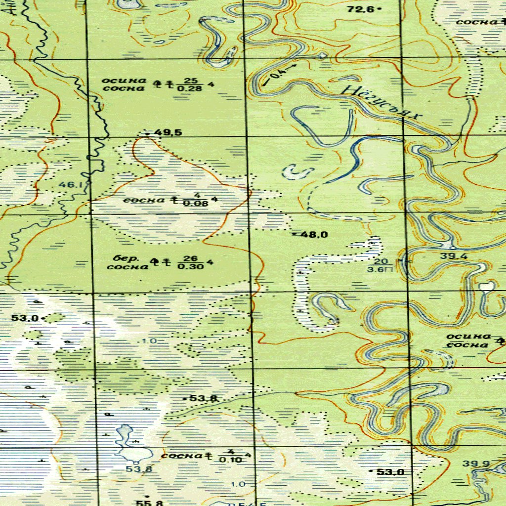 Soviet Genshtab: p43-137-1_2 Map by Avenza Systems Inc. | Avenza Maps