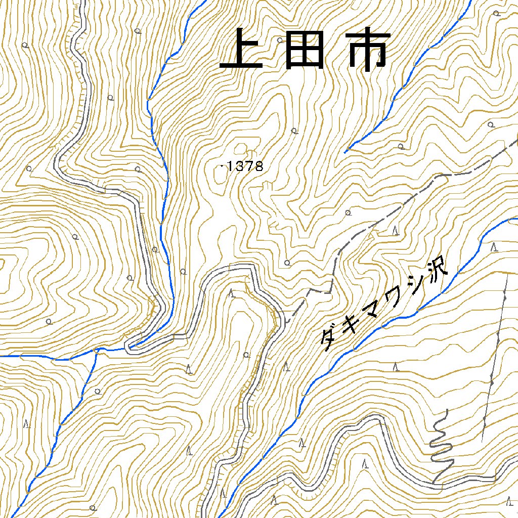 543821 和田 （わだ Wada）, 地形図 Map by Pacific Spatial Solutions, Inc ...