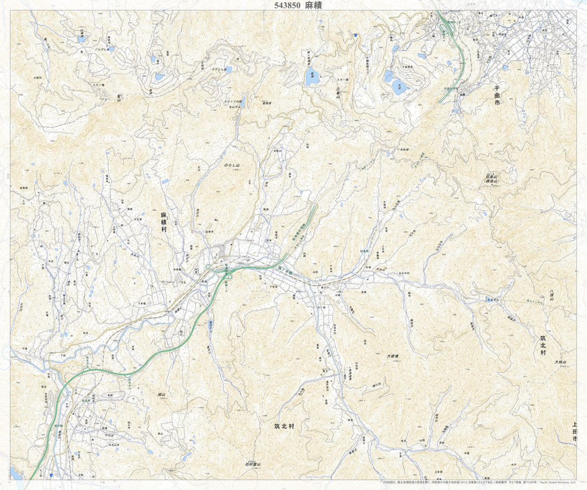 543850 麻績 （おみ Omi）, 地形図 Map by Pacific Spatial Solutions, Inc. | Avenza ...