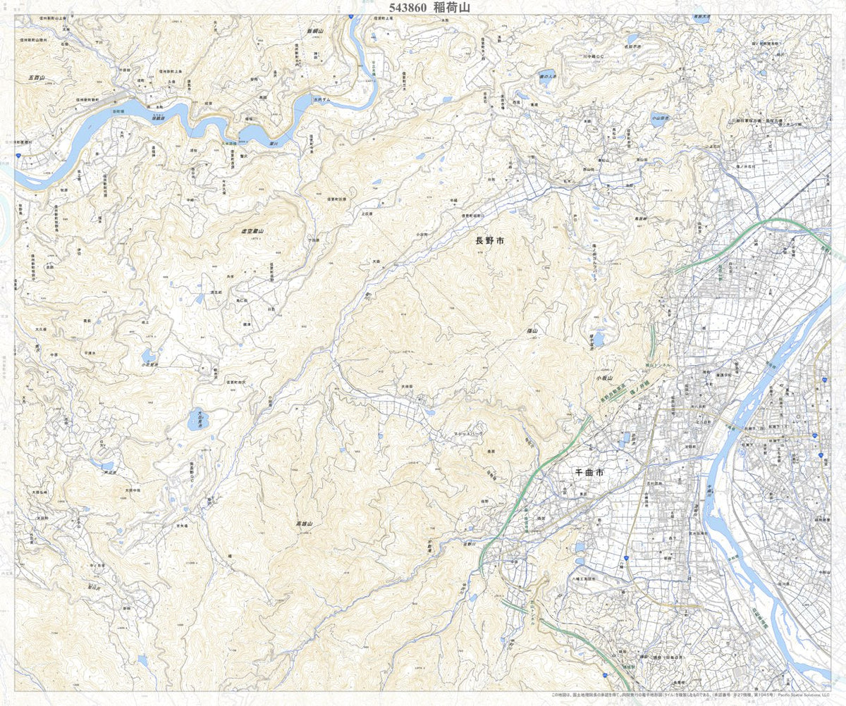 543860 稲荷山 （いなりやま Inariyama）, 地形図 Map by Pacific Spatial Solutions, Inc ...