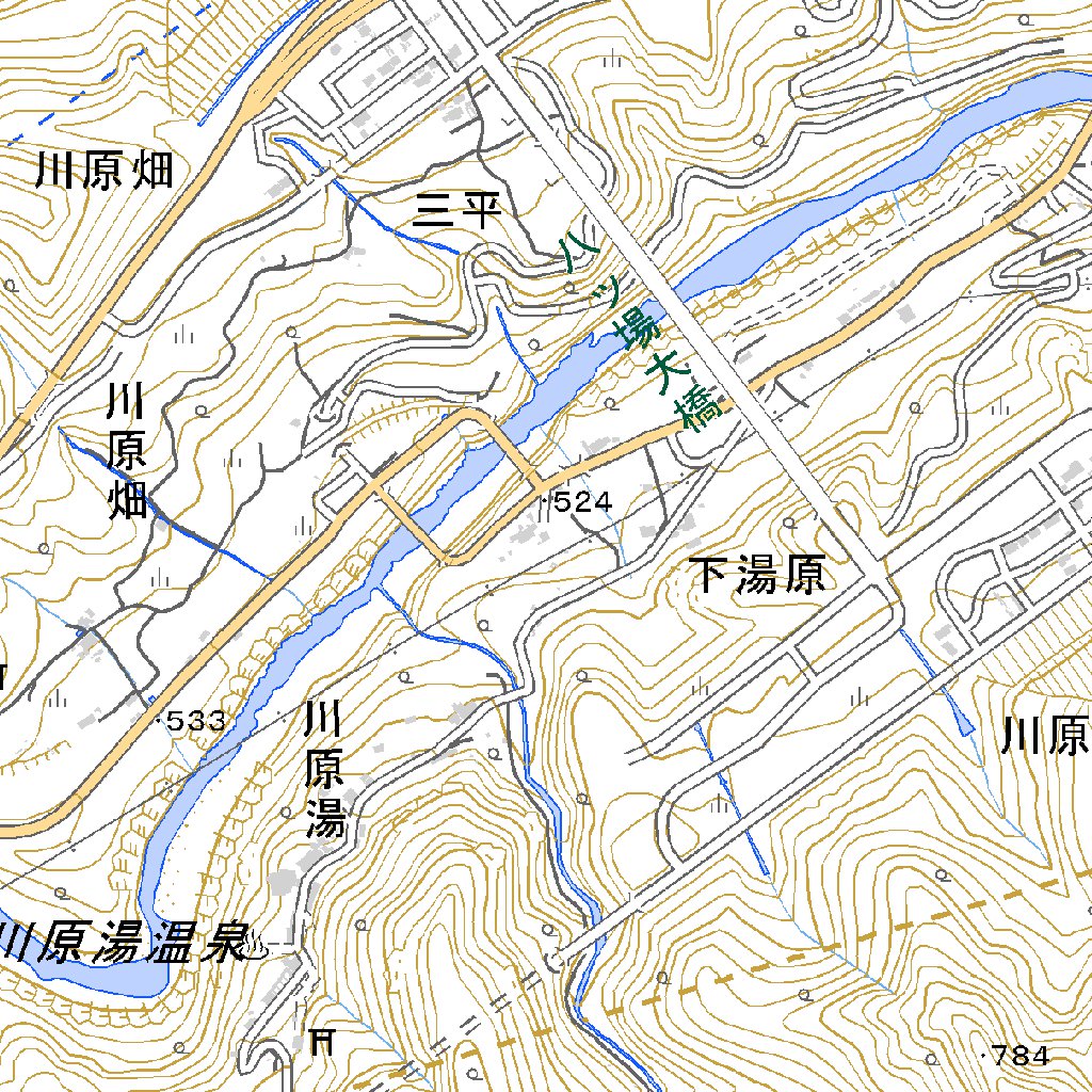 543865 長野原 （ながのはら Naganohara）, 地形図 Map by Pacific Spatial Solutions ...