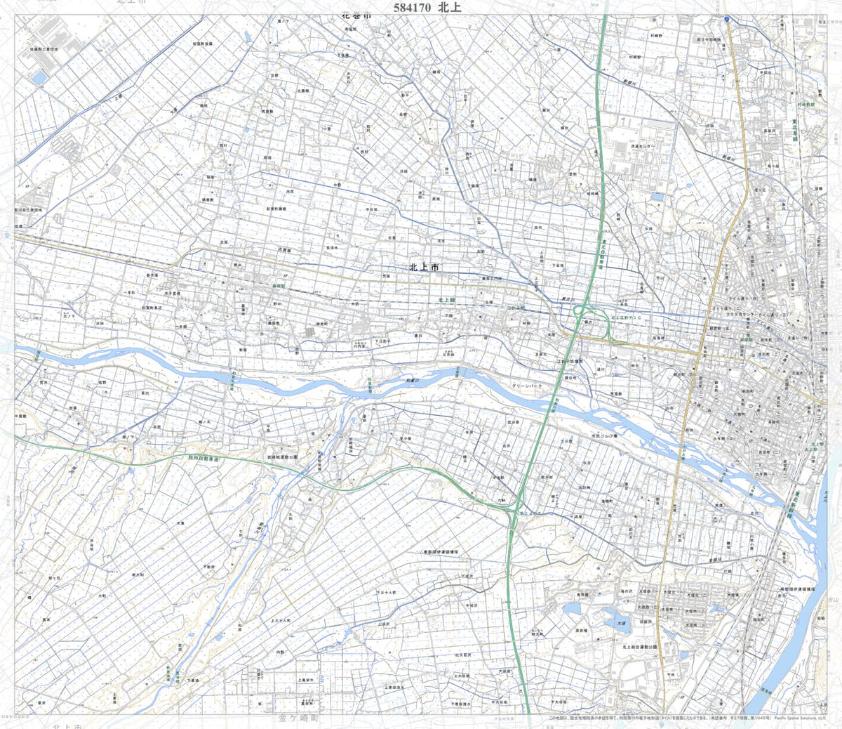 584170 北上 （きたかみ Kitakami）, 地形図 Map by Pacific Spatial Solutions, Inc ...