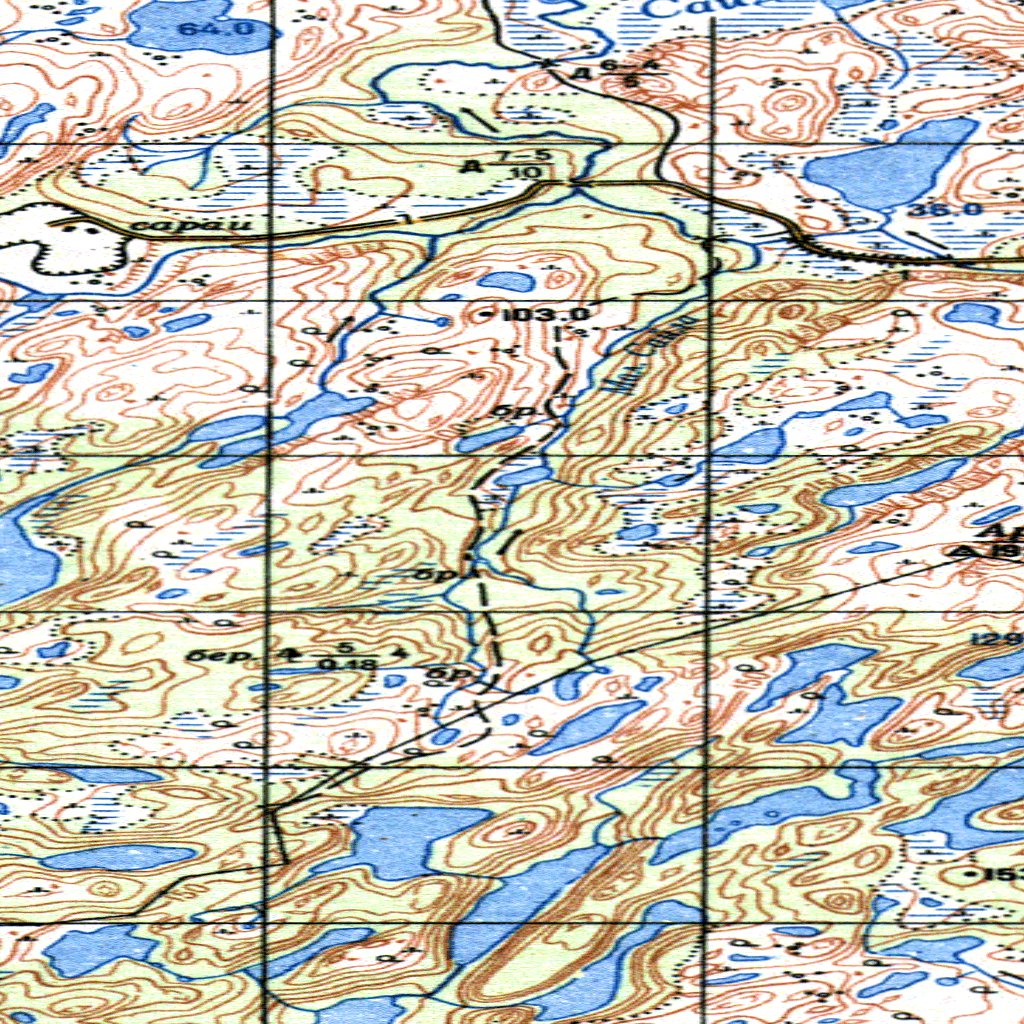 Soviet Genshtab: r36-103-1_2 Map by Avenza Systems Inc. | Avenza Maps