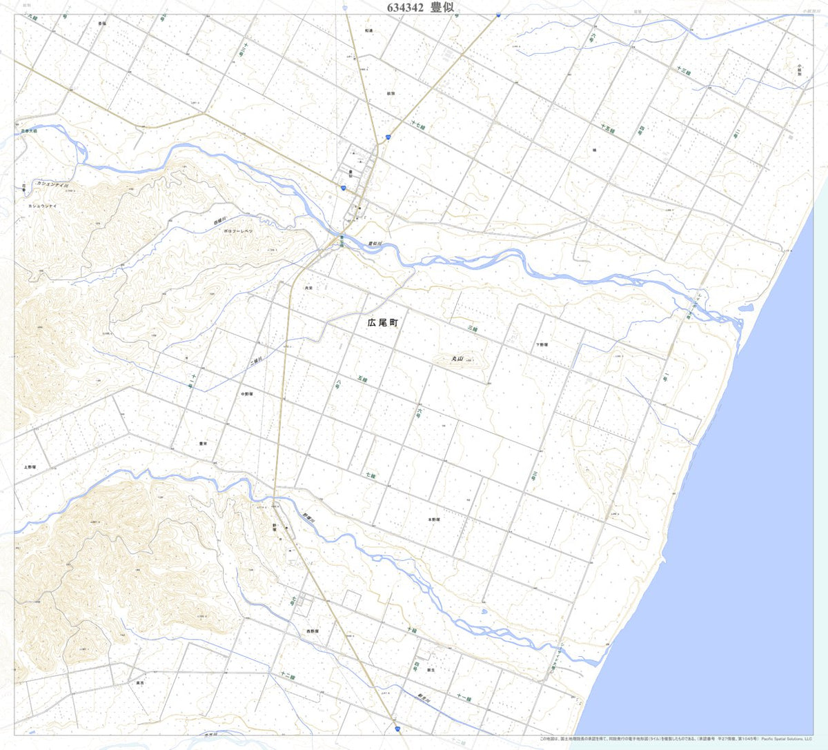 634342 豊似 （とよに Toyoni）, 地形図 Map by Pacific Spatial Solutions, Inc ...