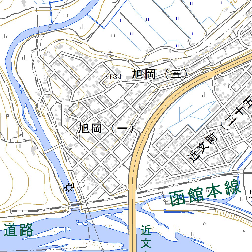 654252 旭川 （あさひかわ Asahikawa）, 地形図 Map by Pacific Spatial Solutions, Inc ...