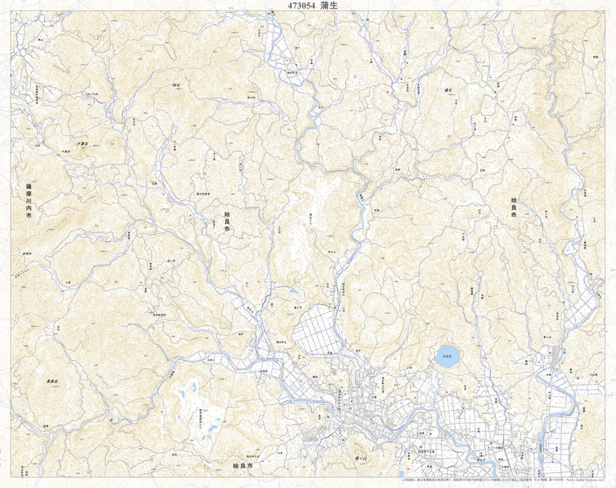 473054 蒲生 （かもう Kamo）, 地形図 Map by Pacific Spatial Solutions, Inc ...