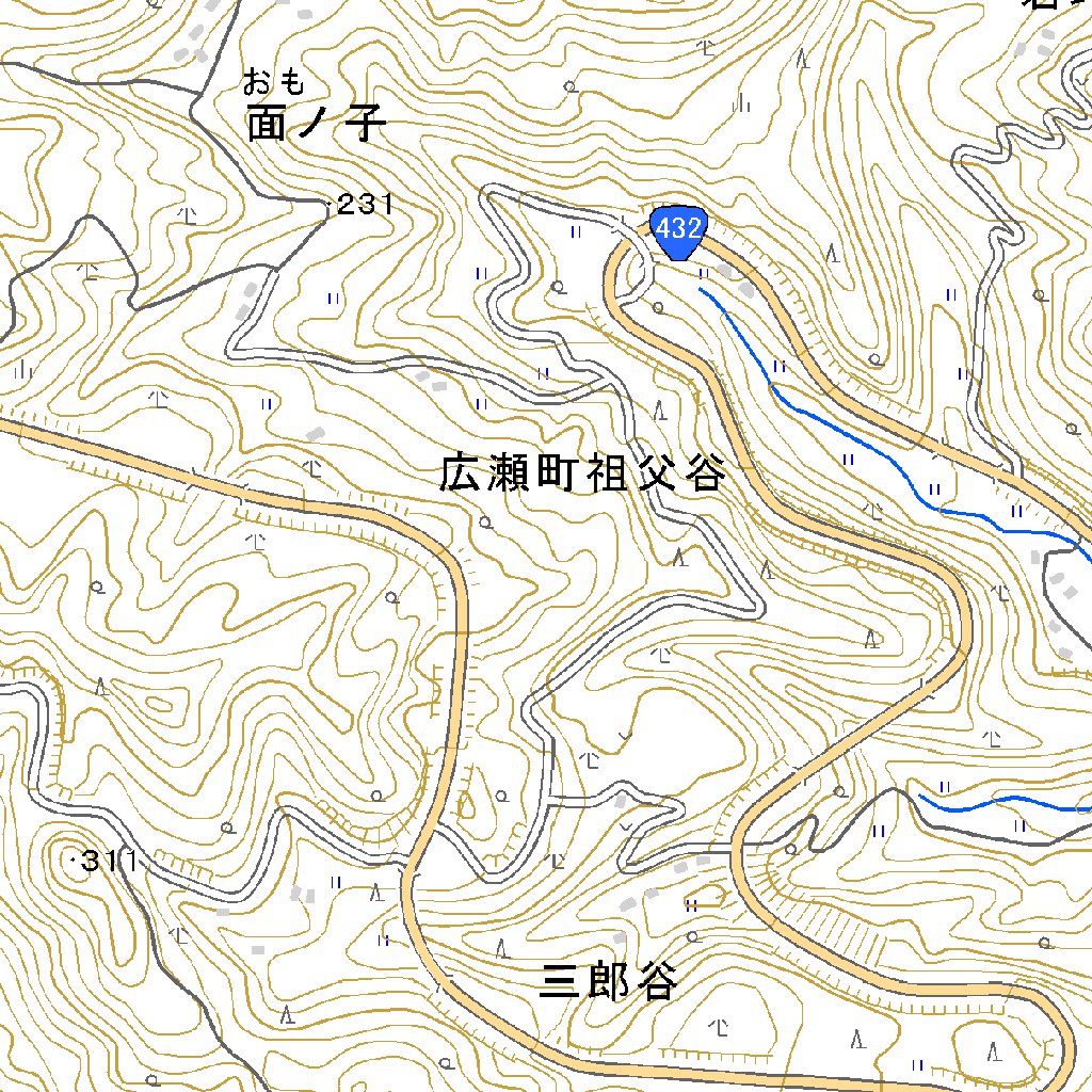 533301 広瀬 （ひろせ Hirose）, 地形図 Map by Pacific Spatial Solutions, Inc ...