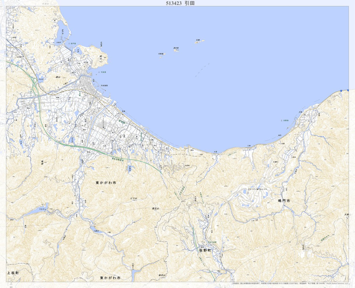 513423 引田 （ひけた Hiketa）, 地形図 Map by Pacific Spatial Solutions, Inc ...