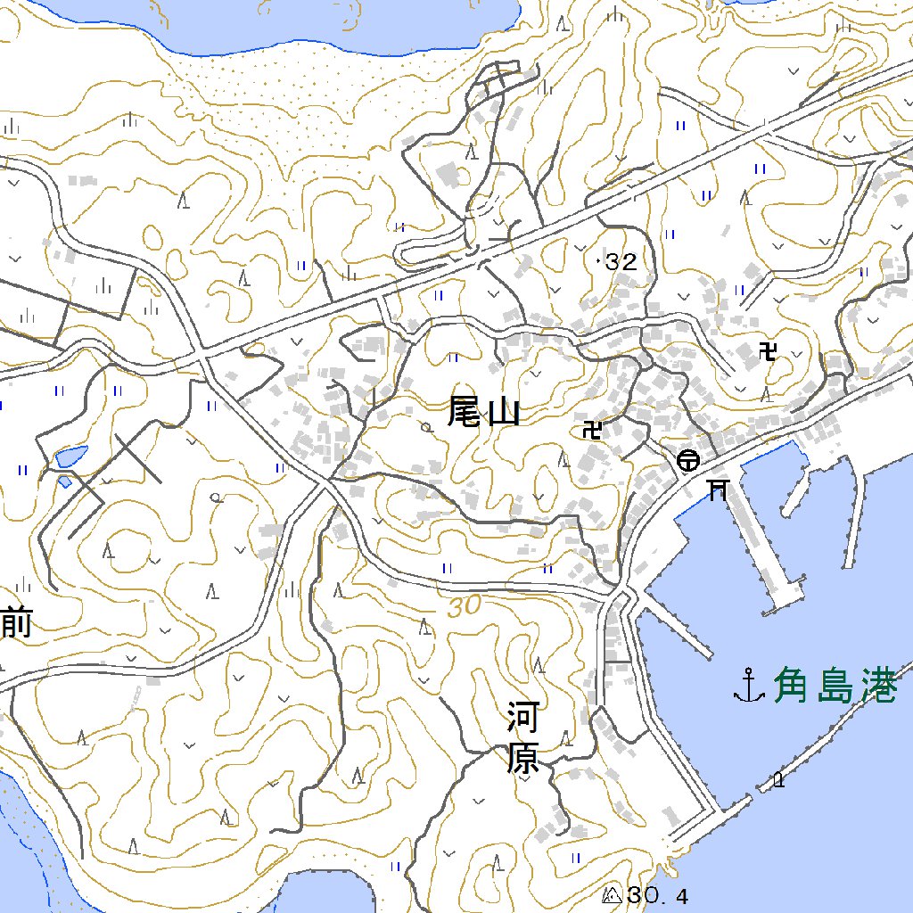 513046 角島 （つのしま Tsunoshima）, 地形図 Map by Pacific Spatial Solutions, Inc ...