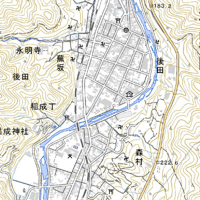 513156 津和野 （つわの Tsuwano）, 地形図 Map by Pacific Spatial Solutions, Inc ...