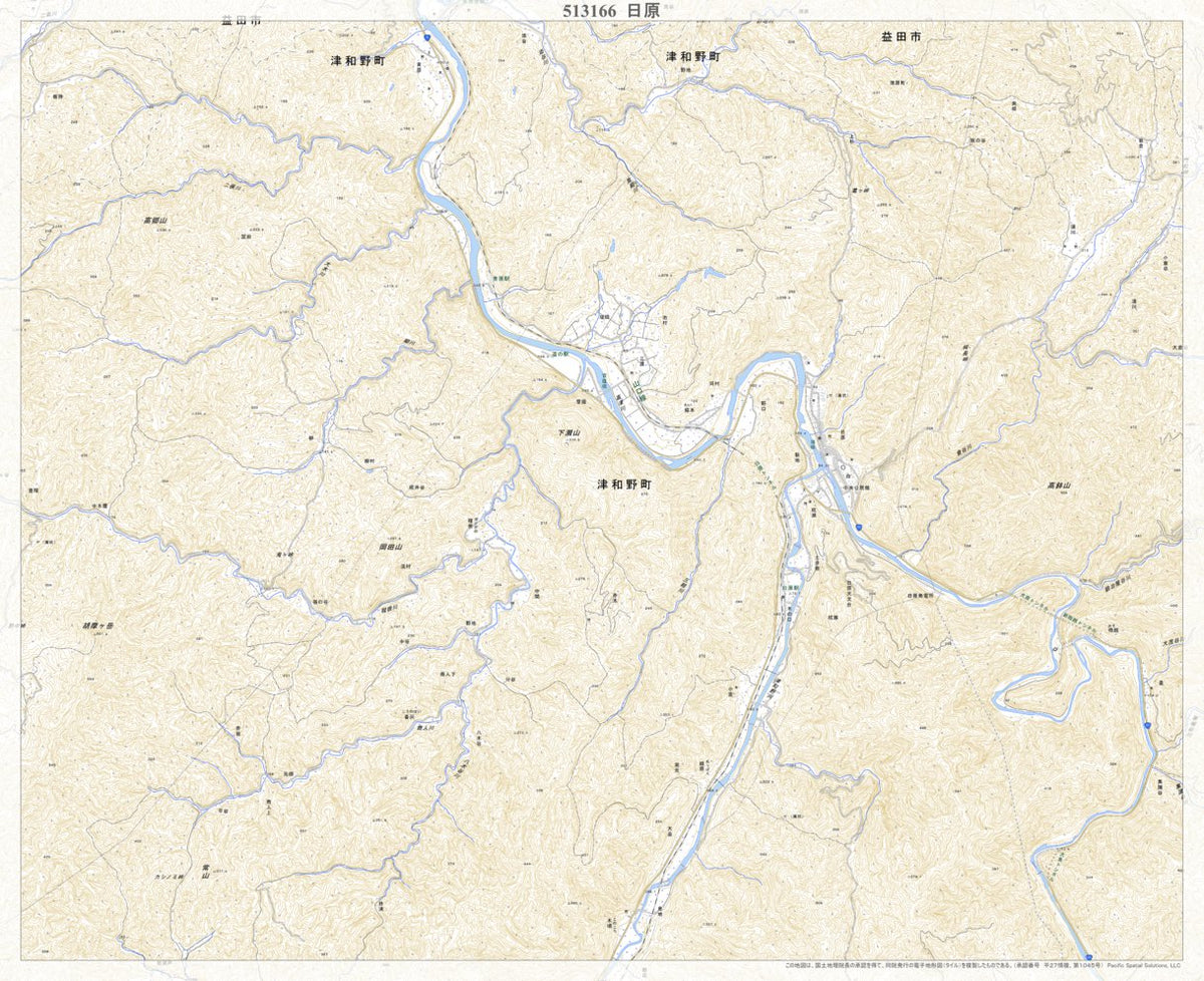 513166 日原 （にちはら Nichihara）, 地形図 Map by Pacific Spatial Solutions, Inc ...