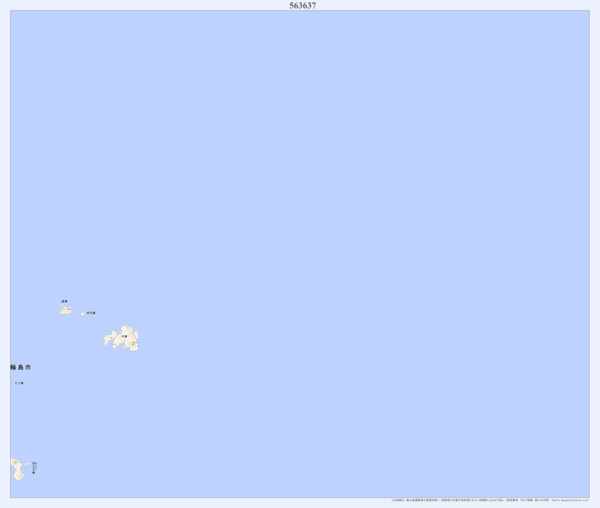 563637 輪島 （わじま Wajima）, 地形図 Map by Pacific Spatial Solutions, Inc ...