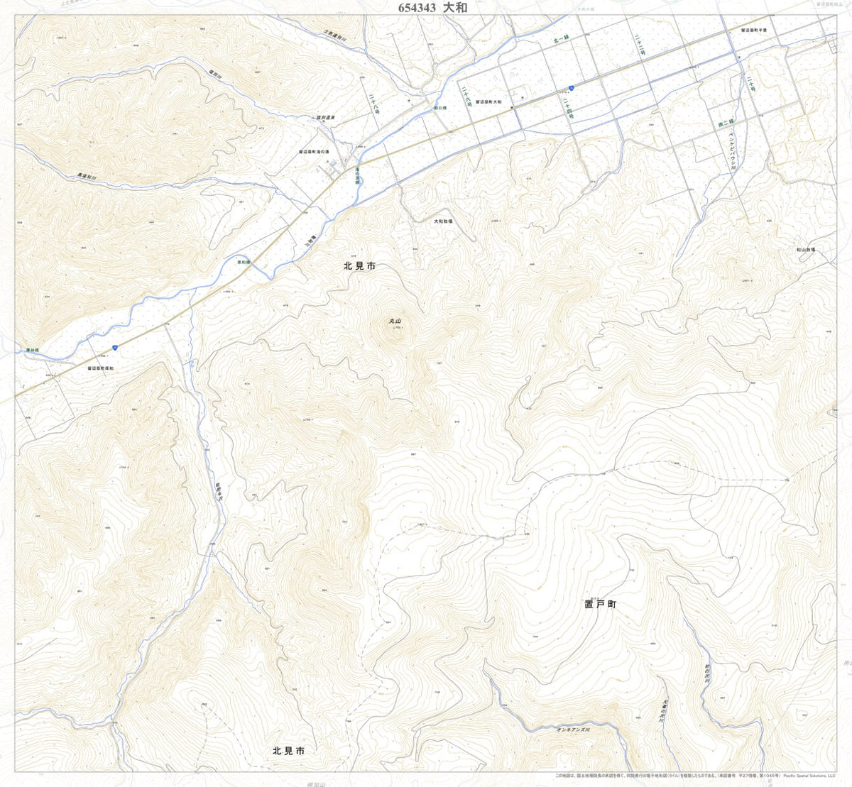 654343 大和 （やまと Yamato）, 地形図 Map by Pacific Spatial Solutions, Inc ...