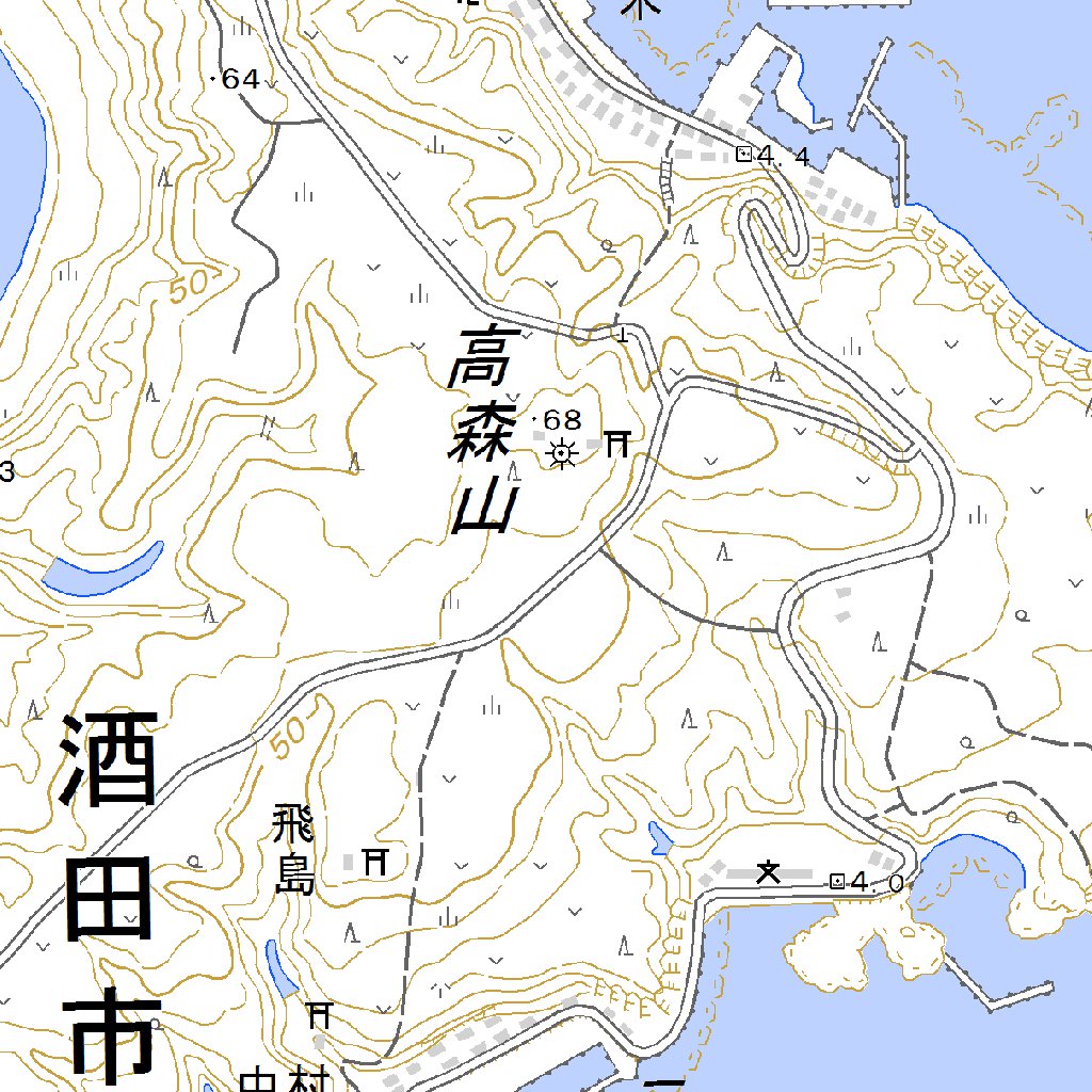 583964 酒田 （さかた Sakata）, 地形図 Map by Pacific Spatial Solutions, Inc ...
