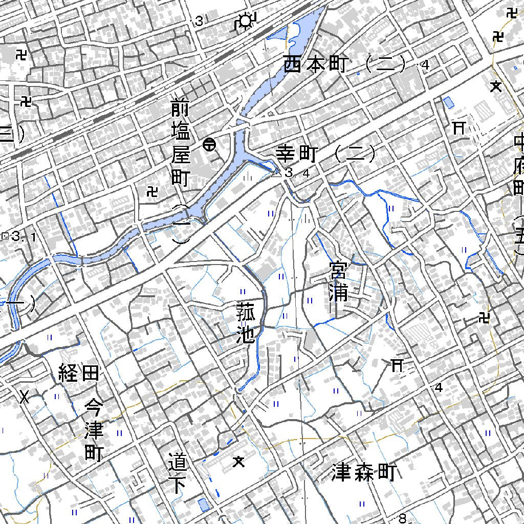 513336 丸亀 （まるがめ Marugame）, 地形図 Map by Pacific Spatial Solutions, Inc ...