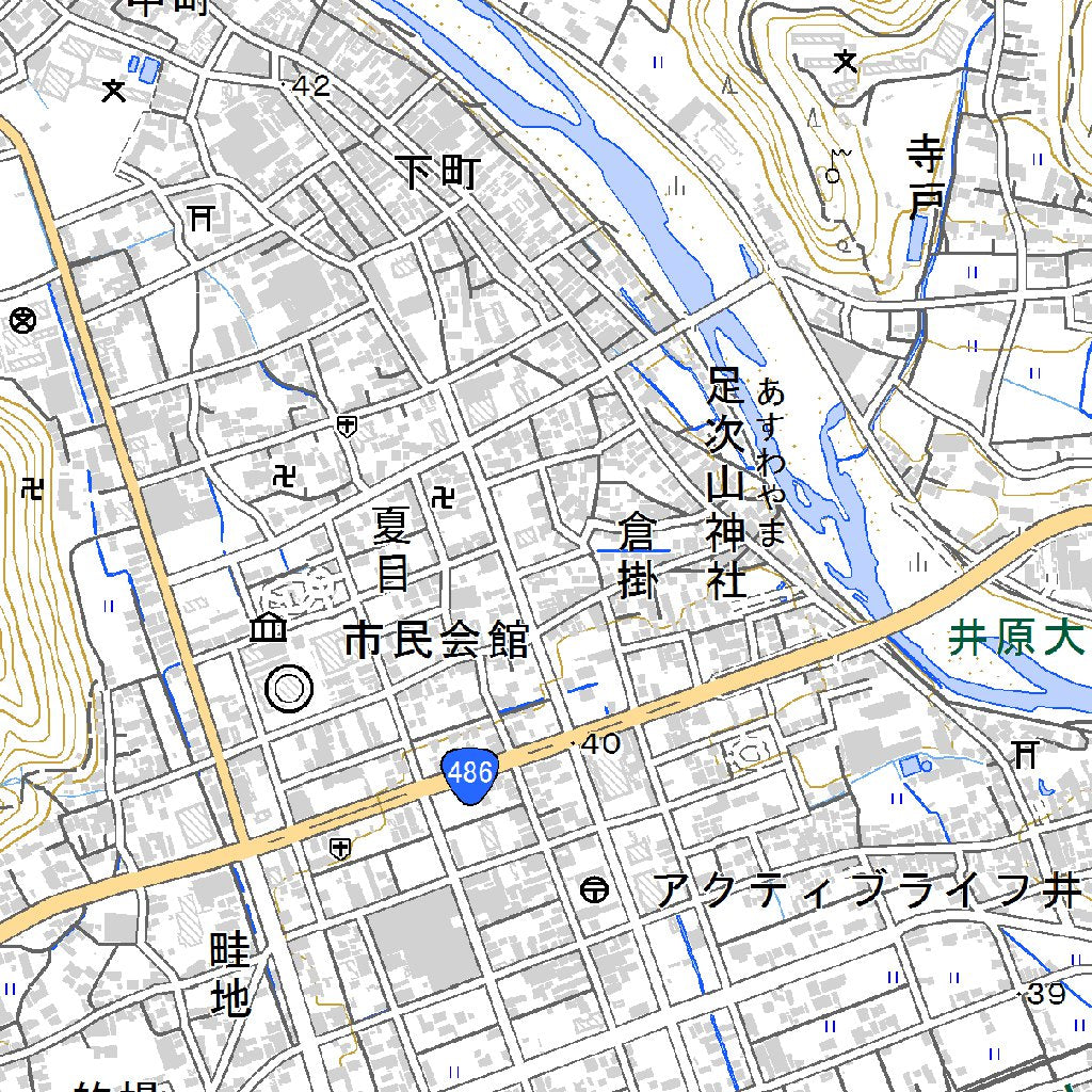 513373 井原 （いばら Ibara）, 地形図 Map by Pacific Spatial Solutions, Inc ...